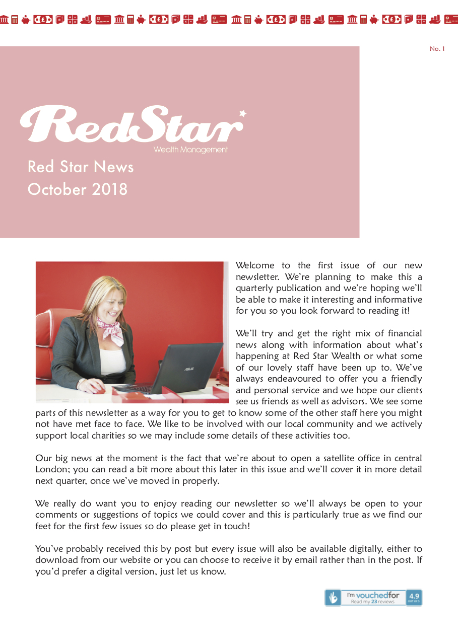 Red Star Wealth Management Newsletter October 2018 - Red Star Wealth
