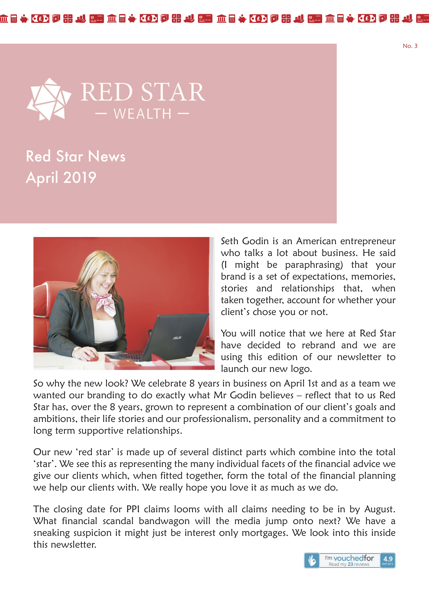 Newsletter 3 front cover - Red Star Wealth