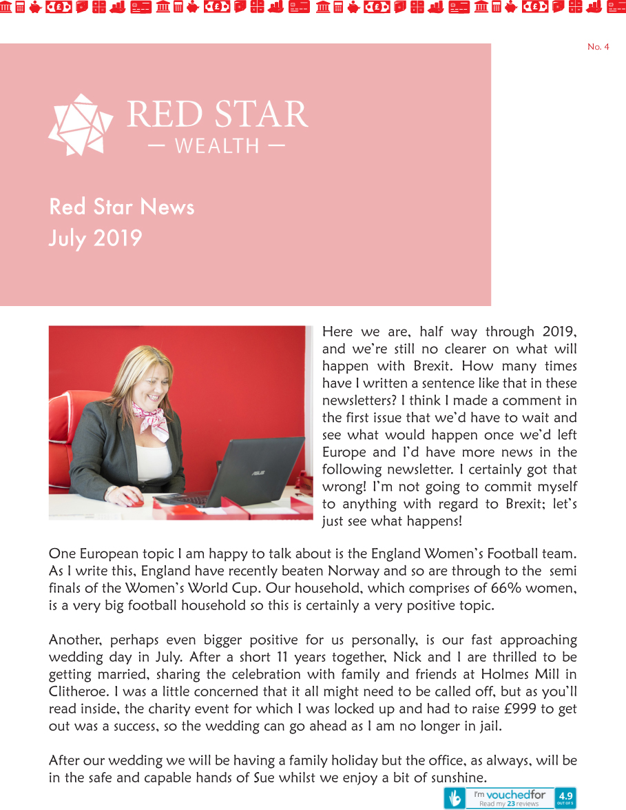 Red Star Wealth Management Newsletter July 2019 - Red Star Wealth
